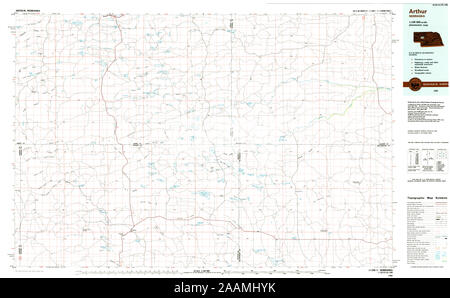 Arthur, Nebraska, map 1985, 1:100000, United States of America by ...