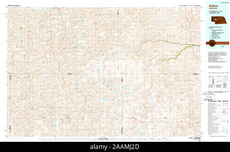 Arthur, Nebraska, map 1985, 1:100000, United States of America by ...