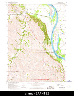 Macy, Nebraska, map 1966, 1:24000, United States of America by Timeless ...