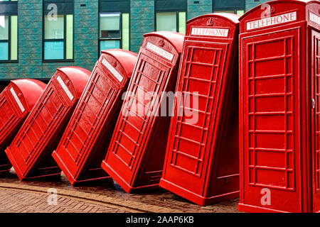 Out of order phone booth in one of many London streets Stock Photo - Alamy