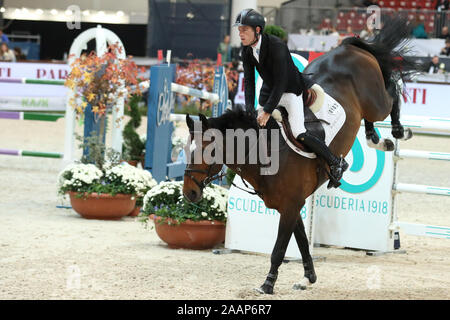 VERONA, ITALY - NOV 09: Scott Brash competing with his horse Hello ...