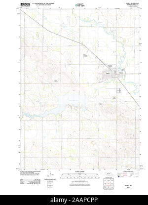 Map of Pierce in Nebraska Stock Photo - Alamy
