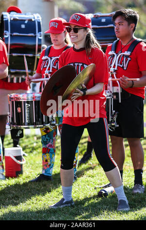 San Jose State marching band before game action at Stanford Stadium in ...