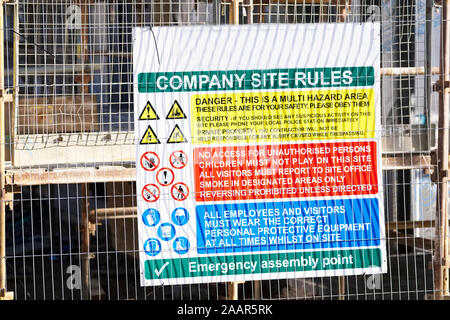 Safety starts here and health safety construction board notice signs ...