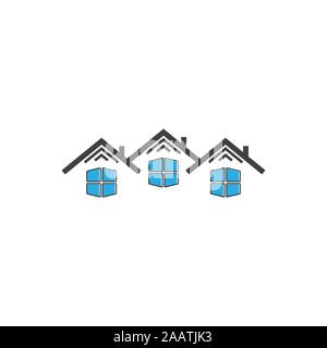 group of home resident symbol logo vector Stock Vector Image & Art - Alamy