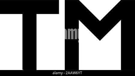 Trademark tm sign logo symbol. Copyright TM sign trade mark vector logo ...