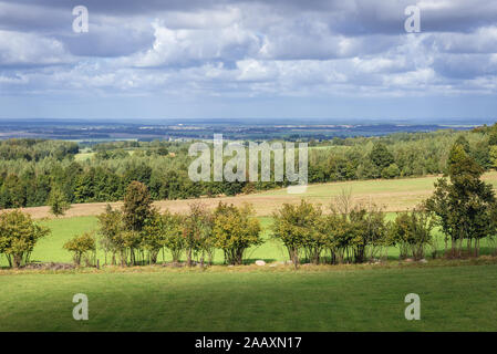 Aerial view from Dylewska Mount in Dylewo Hills Landscape Park near ...