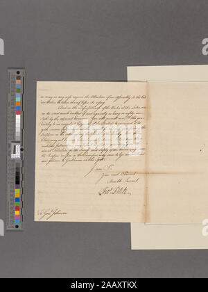 Fitch, Thomas. New Haven. To General (Sir William) Johnson Stock Photo ...