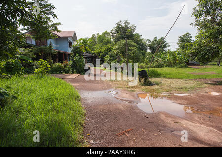 typical village in isan, the northeast of Thailand Stock Photo - Alamy