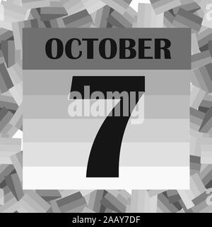 October 1 icon. For planning important day. Banner for holidays and ...