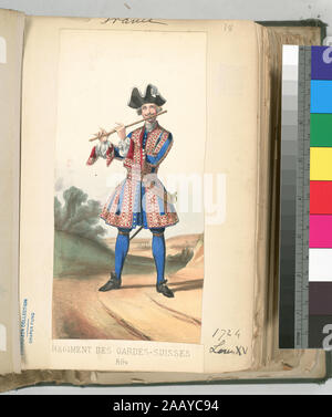 Soldier of France 1724-1740 Louis XV Stock Photo - Alamy