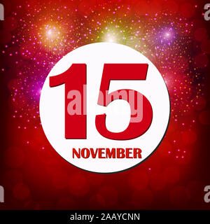November 15 icon. For planning important day. Banner for holidays and ...