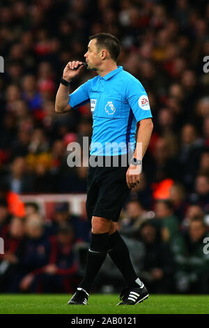 Referee Stuart Attwell during the Premier League match Leeds United vs ...