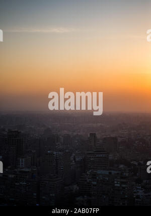 Cairo, Egypt. 24th Nov, 2019. A view of the Giza Pyramids and buildings ...
