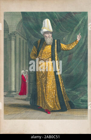 Grand Vizier Ottoman Turkish Official during Ottoman Empire Stock Photo ...