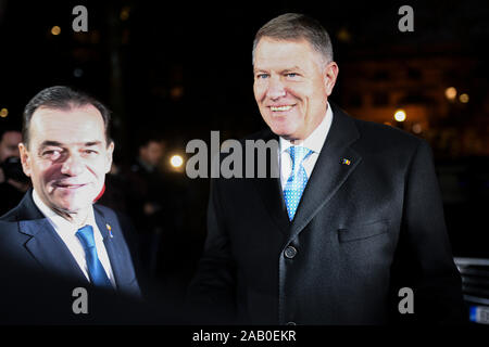 Bucharest, Romania - November 24, 2019: Romanian President Klaus ...