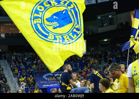 Fans during the Turkish Airlines EuroLeague basketball match between ...