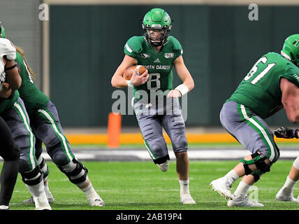 November 23, 2019: North Dakota Fighting Hawks running back Luke Skokna ...