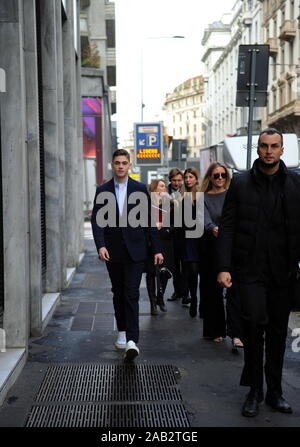 Milan, Hero Fiennes Tiffin in the center Hero Fiennes Tiffin, 22-year ...