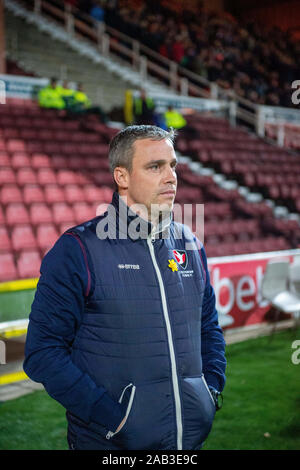 Michael Duff manager of Cheltenham Town Stock Photo - Alamy