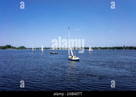 Segeln auf der Alster Hamburg , Alster 16.06.2026 Segeln auf der Alster ...