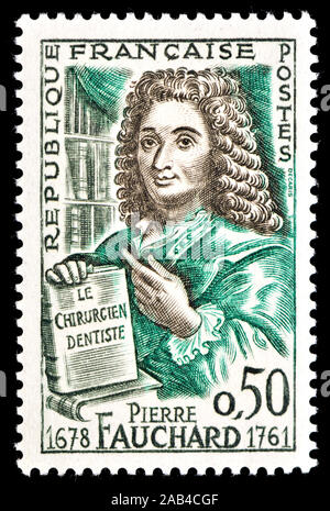 Unused 1961 French postage stamp depicting "The Messenger" painting by ...