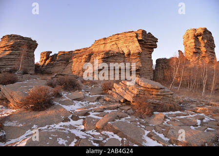 Stone forest Hexigten Banner Chifeng City Inner Mongolia China Stock ...