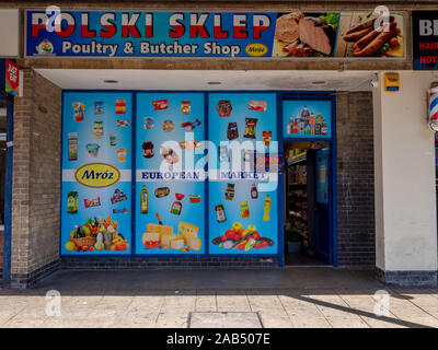 POLISH SHOP on high street in Merthyr Tydfil South Wales UK Stock Photo ...