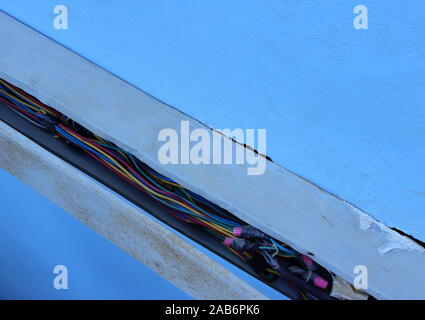 installation of power lines, installation of electrical wire supports ...
