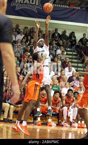 Michigan State forward Gabe Brown greets fans after the second half of ...