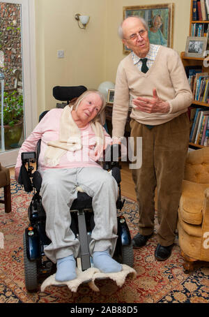 Lord Norman Tebbit with his wife Margaret and at their home in Bury St ...