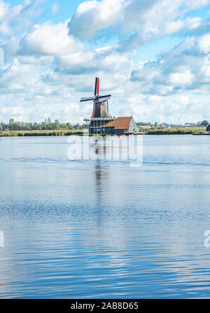 Windmills in the village of Volendam, Netherlands Stock Photo - Alamy