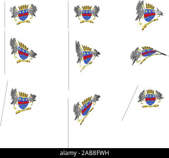 Flag of Saint Barthelemy - Vector illustration Stock Vector Image & Art ...
