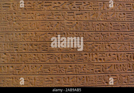 Ancient Hieroglyphic Script Stock Photo - Alamy
