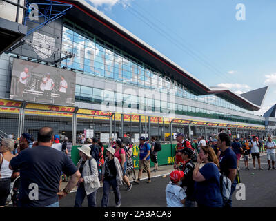 The Wing Pit Building at Silverstone Racing Circuit Stock Photo - Alamy