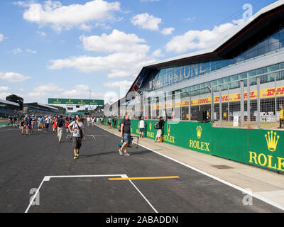 The Wing building at Silverstone Racing Circuit, housing pits, paddock ...
