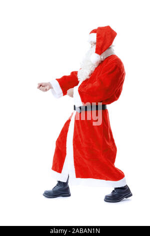 Santa Clause, der etwas hinter sich her zieht Stock Photo - Alamy