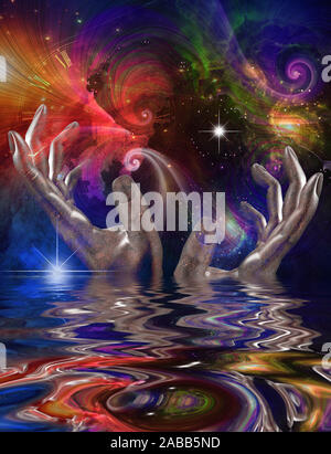 Water infinity symbol, 3D rendering isolated on white background Stock ...