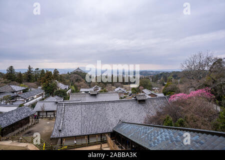View form the Todaiji Hokkedo (Sangatsudo) in Nara, Japan Stock Photo ...