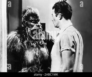 BRIDE OF THE GORILLA, from left: Steve Calvert, Raymond Burr, 1951 ...