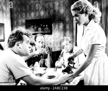 THE BURGLAR, from left, Dan Duryea, Martha Vickers, 1957 Stock Photo ...