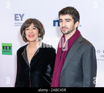 Christiane Amanpour and Darius John Rubin attend 47th International ...