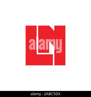 letters ln square geometric logo vector Stock Vector Image & Art - Alamy