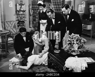 SIDNEY TOLER, VICTOR SEN YUNG, CHARLIE CHAN IN RIO, 1941 Stock Photo ...