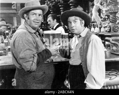 FRONTIER GAL, from left: Andy Devine, Yvonne De Carlo, Rod Cameron ...