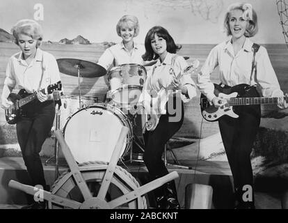 THE GIRLS ON THE BEACH, Ahna Capri (2nd), Nancy Spry (3rd), Noreen ...