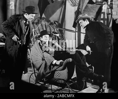 From left: Jimmy Ritz, Harry Ritz, Gracie Fields, Al Ritz, clowning ...