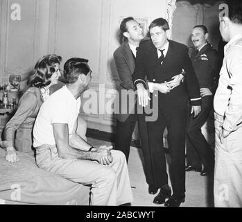 KISS THEM FOR ME, from left: Suzy Parker, Cary Grant, 1957, TM ...