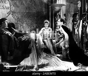 THE SIGN OF THE CROSS, from left, Charles Laughton, Claudette Colbert ...