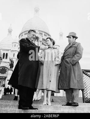 THE SUN ALSO RISES, from left, Tyrone Power, Juliette Greco, 1957, TM & Copyright ©20th Century ...